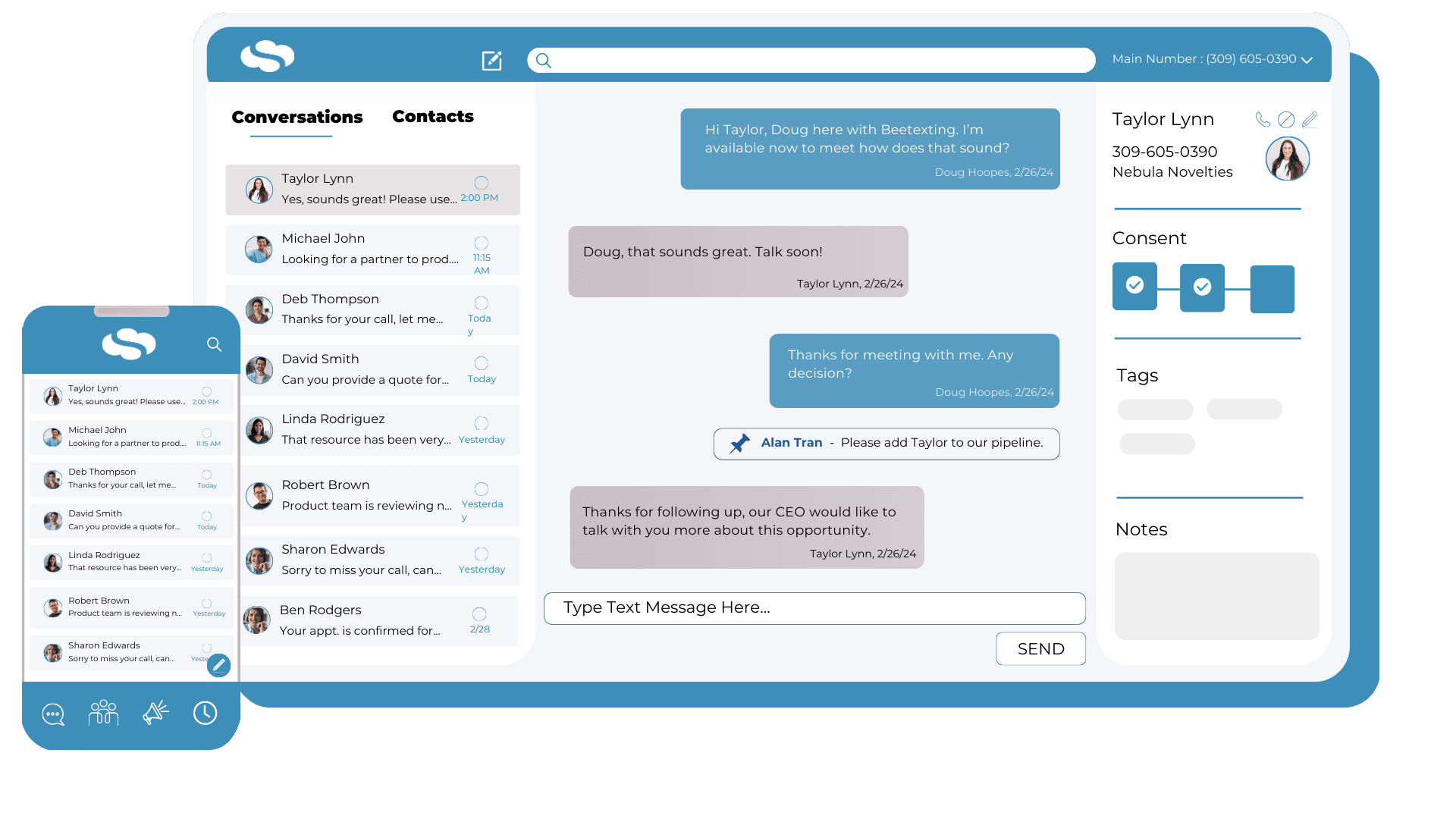 StratusTEXTING | All-in-one business texting | SpectrumVoIP
